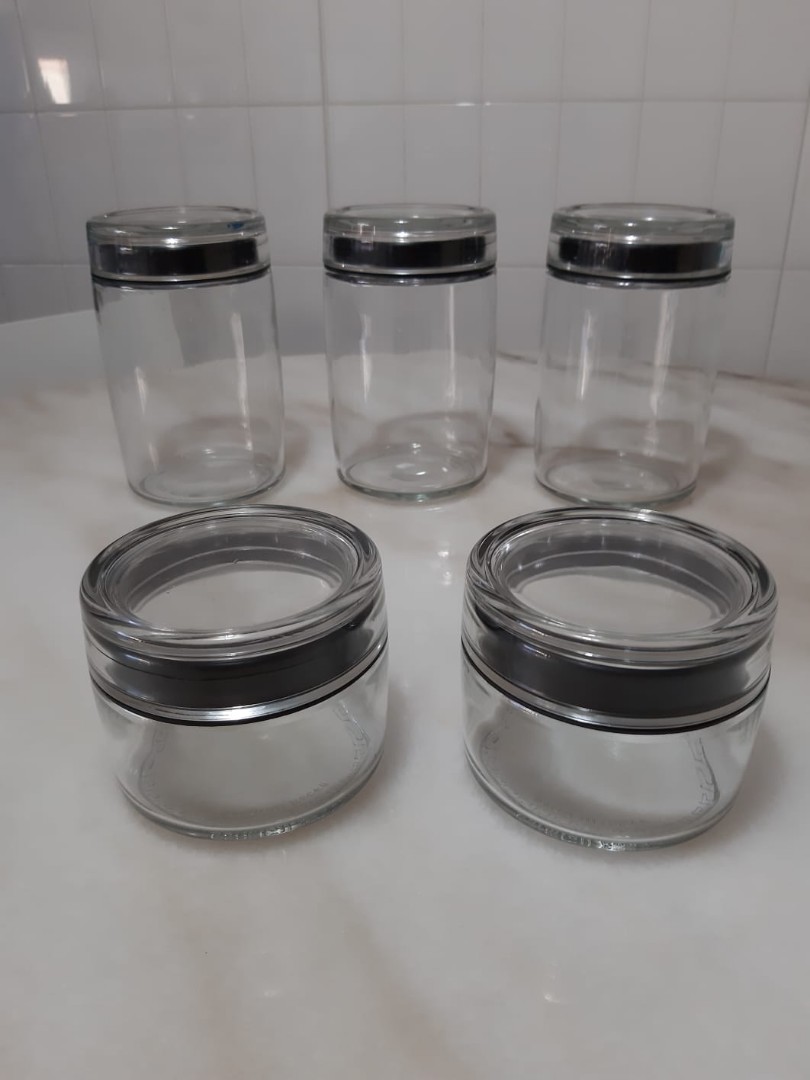 Glass container set, Furniture & Home Living, Kitchenware & Tableware ...