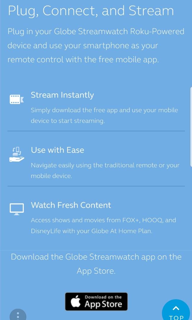 Globe Streamwatch, TV & Home Appliances, TV & Entertainment ...