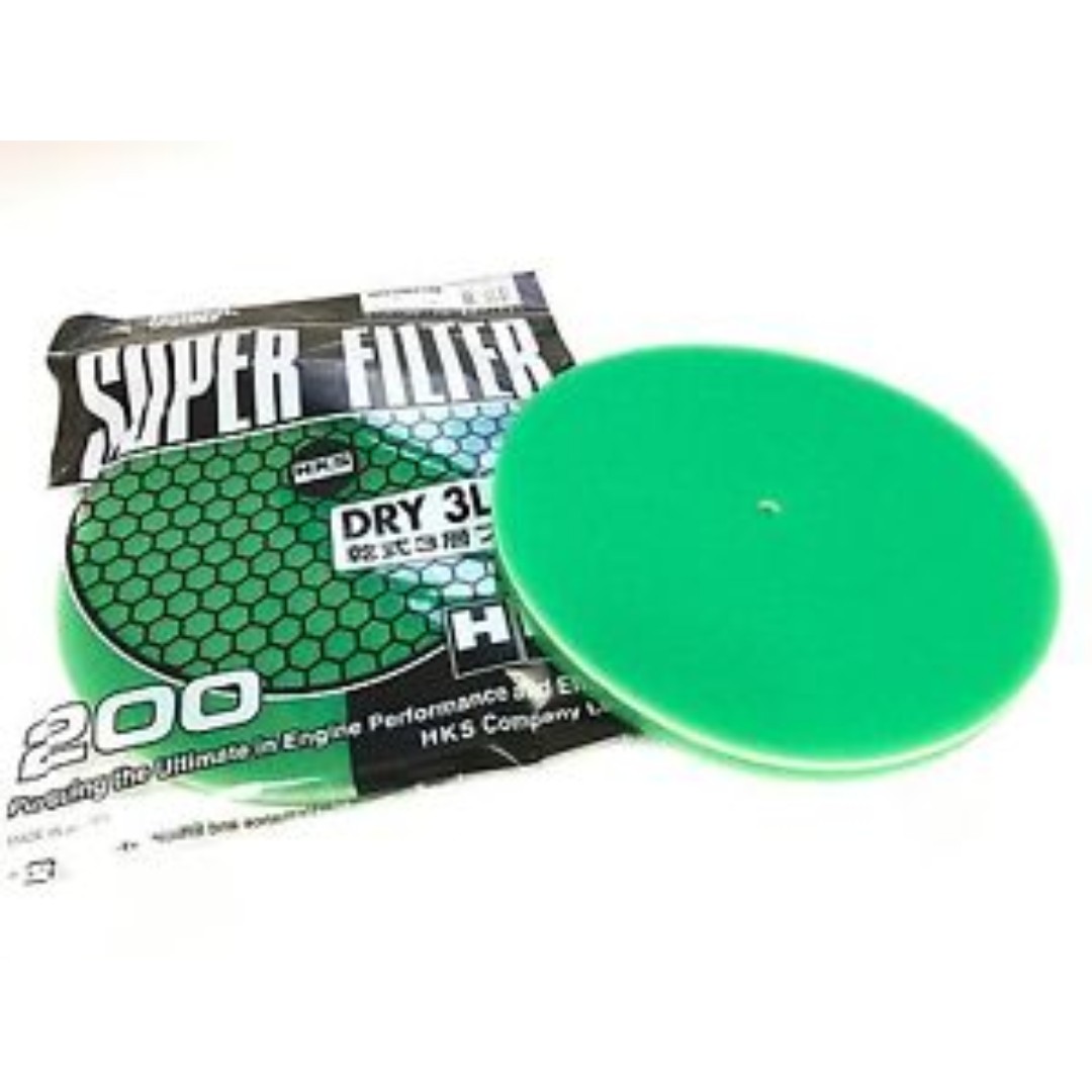 HKS Super Power Flow Filter REPLACEMENT ( GREEN / 200 ), Car ...