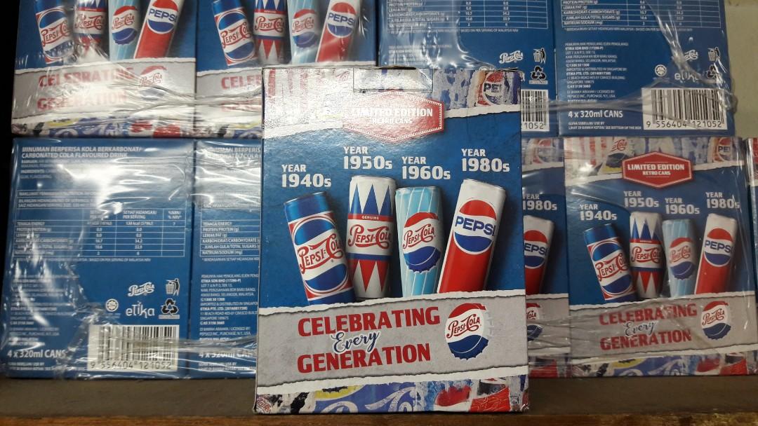Pepsi Limited Edition Retro Cans, Hobbies & Toys, Collectibles ...