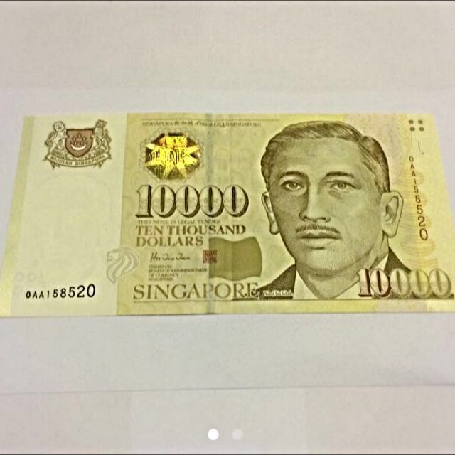 Rare AA Prefix 10000 Dollar Note, Hobbies & Toys, Memorabilia ...
