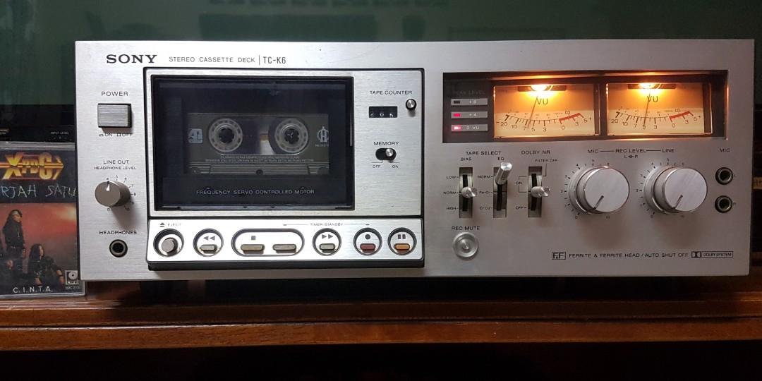 VINTAGE SONY CASSETTE DECK TC-K6, Audio, Portable Music Players on ...