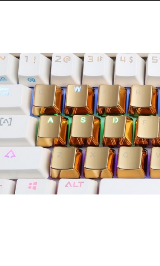 37 premium gold keycaps set for mechanical keyboard, Computers & Tech ...