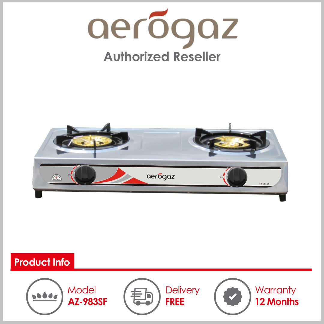 Aerogaz ( AZ-983SF ) 2 Burner Table Top Gas Cooker, TV & Home ...