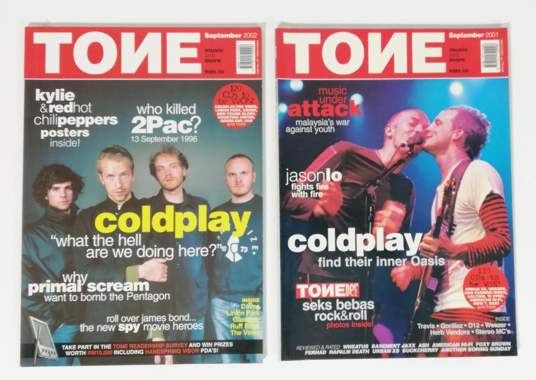 COLDPLAY TONE MAGAZINE Malaysian music majalah, Hobbies & Toys, Books ...