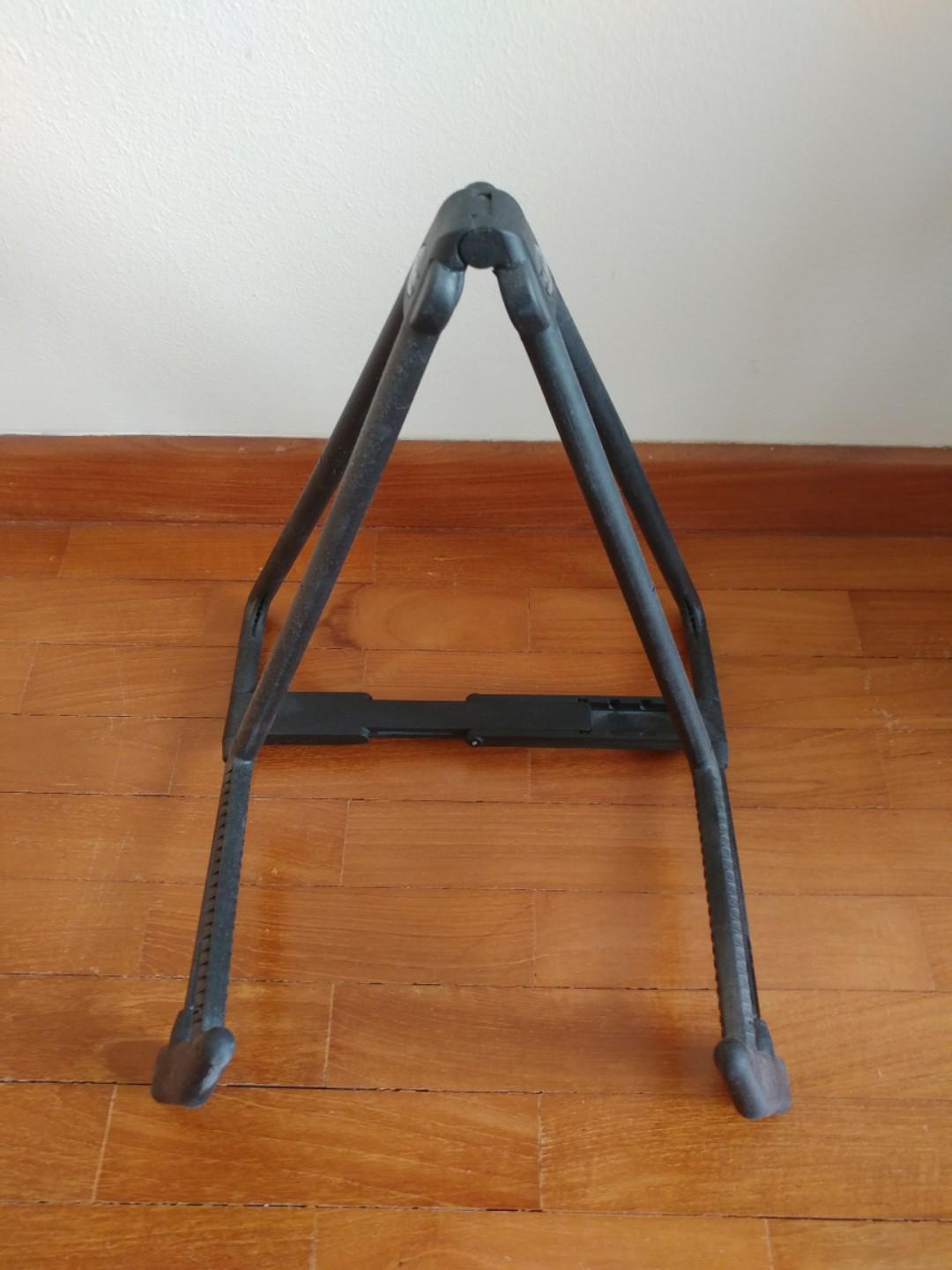 Cort acoustic bass guitar and stand, Hobbies & Toys, Music & Media ...