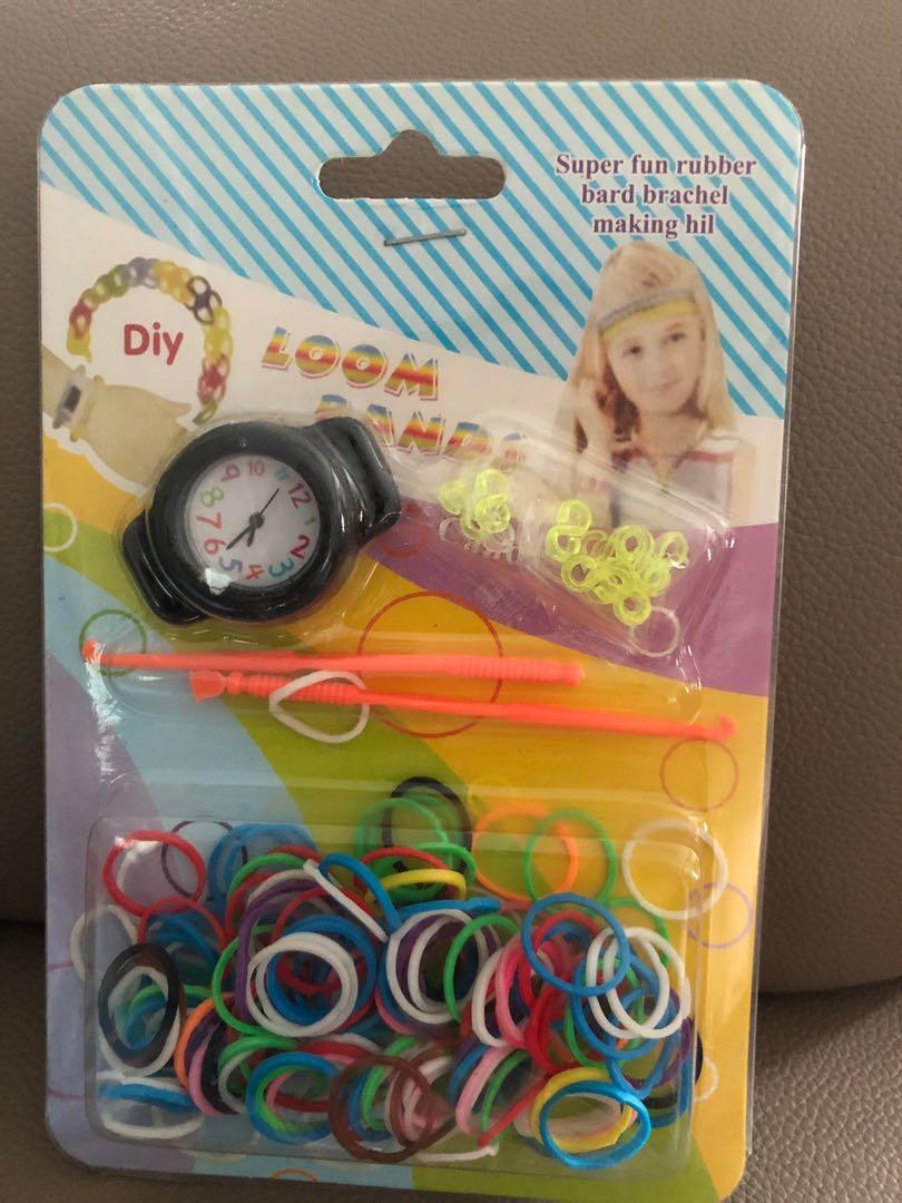 DIY Loom Bands with Watch - Black, Hobbies & Toys, Toys & Games on ...