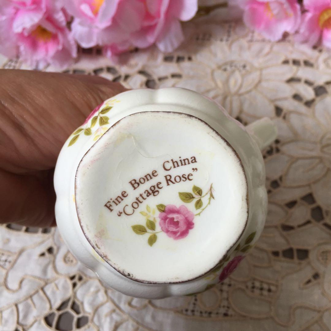 Fine Bone China Cottage Rose Milk Jug, Furniture & Home Living ...