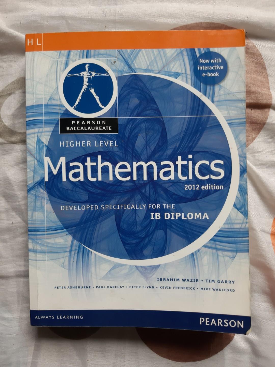 HL Mathematics PEARSON IB Textbook, Hobbies & Toys, Books & Magazines ...