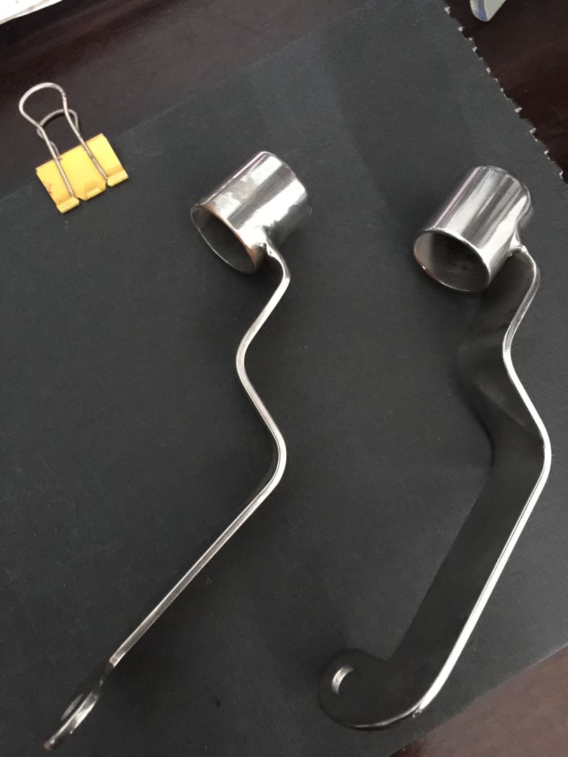 Honda CB400 rear absorber lock brackects, Motorcycles, Motorcycle ...