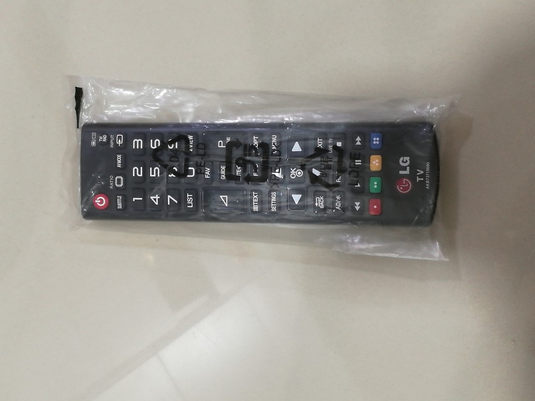 LG Original TV Remote Control, TV & Home Appliances, TV & Entertainment ...