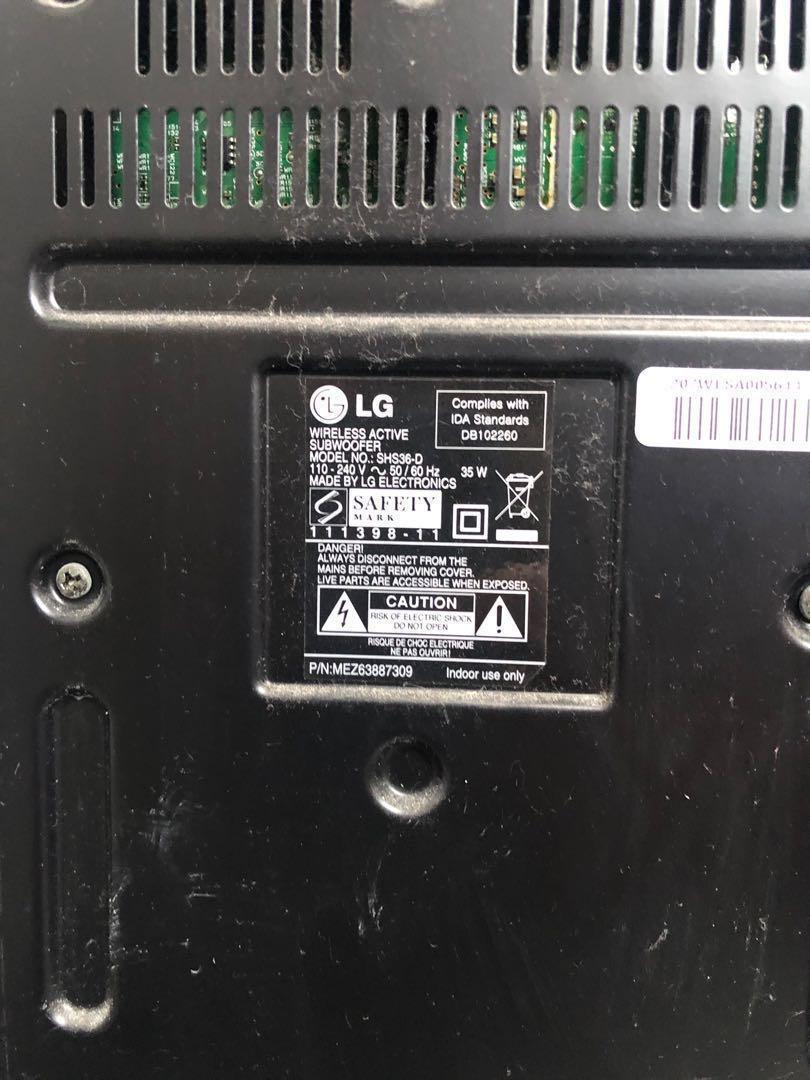 LG Soundbar/Subwoofer/remote control, Electronics, Audio on Carousell