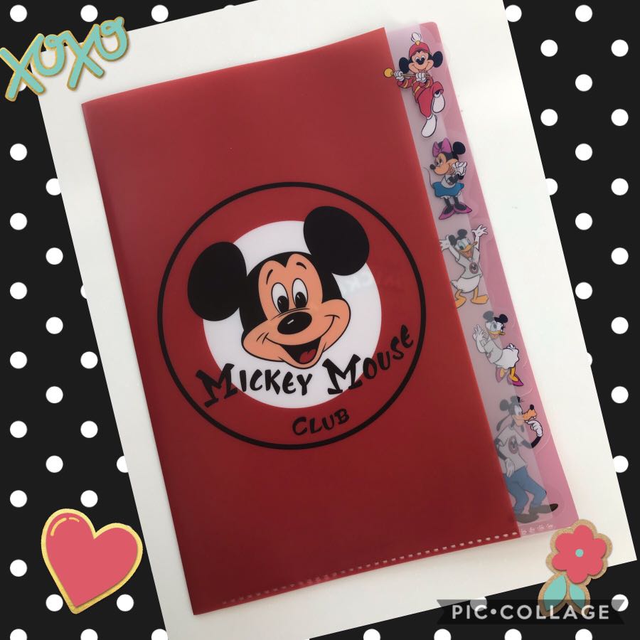 Mickey Mouse Plastic folder, Hobbies & Toys, Stationery & Craft ...