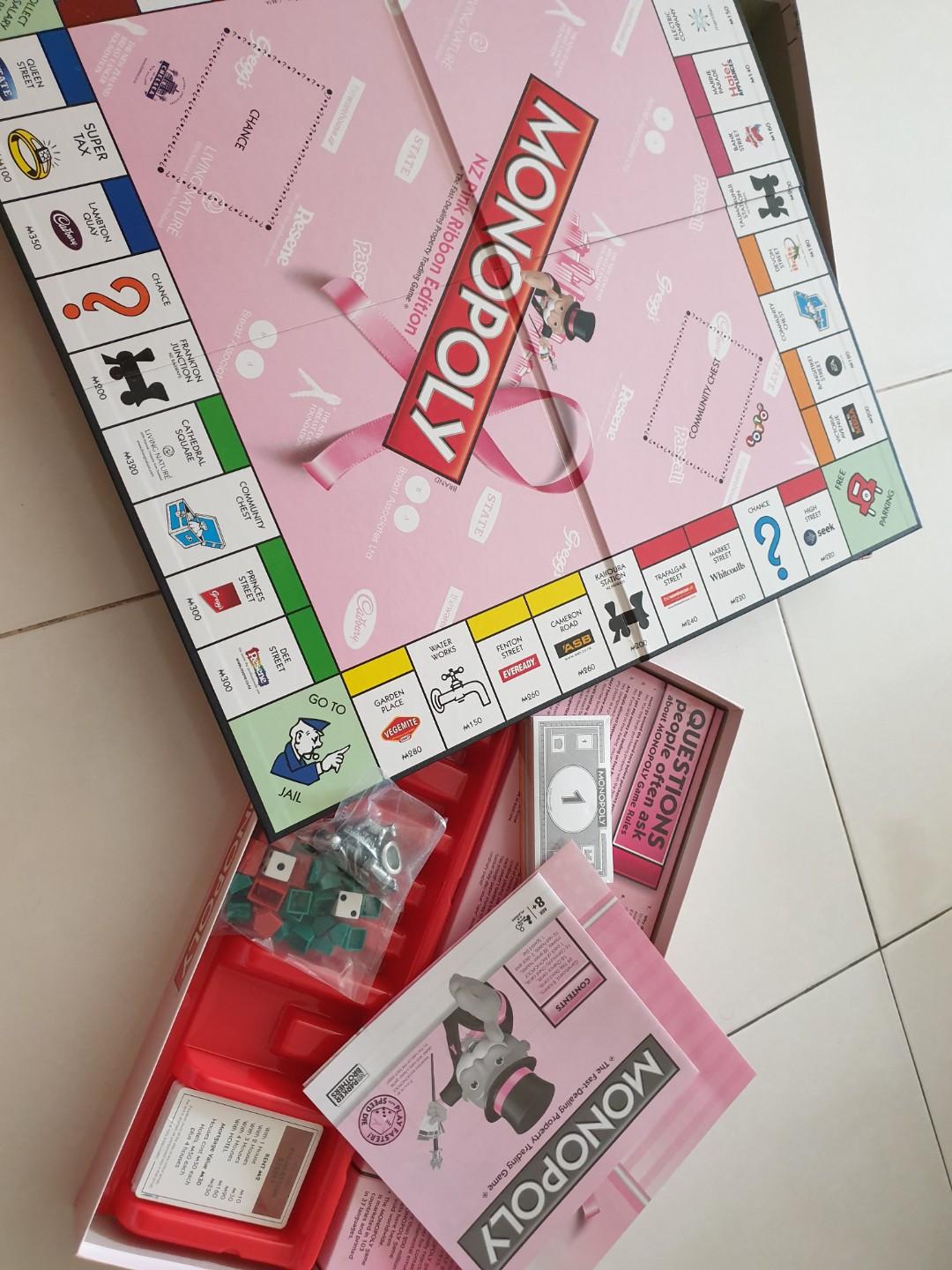 Monopoly - NZ Pink Ribbon Edition, Hobbies & Toys, Toys & Games on ...