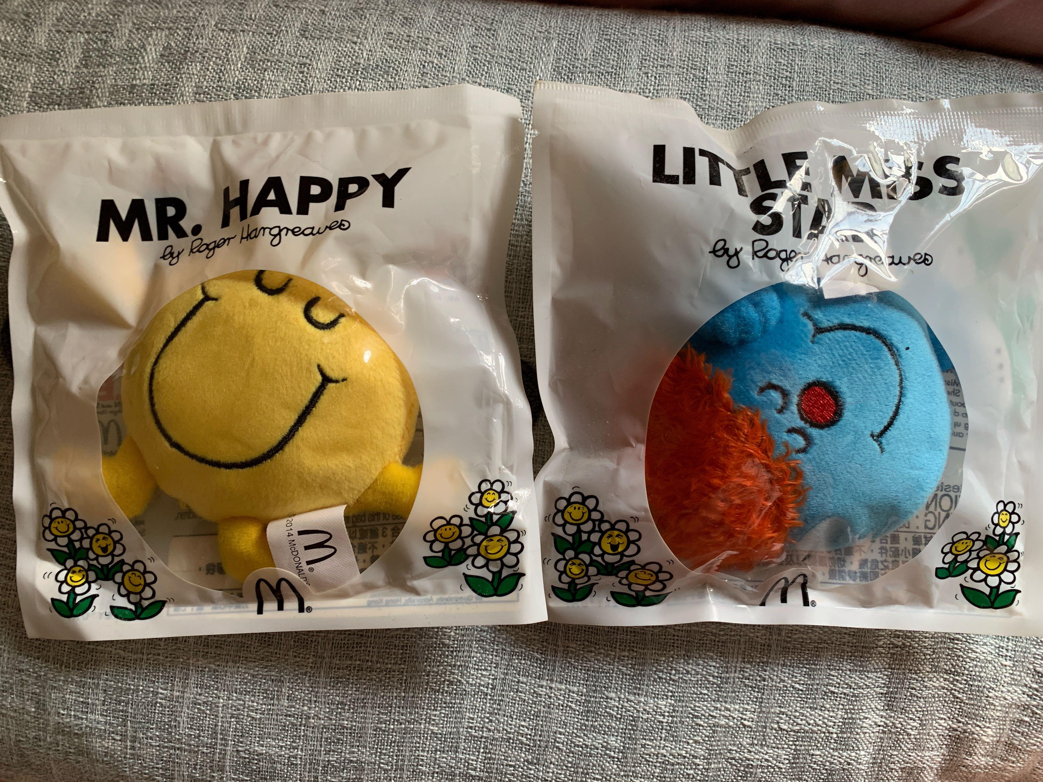 Mr Happy, Little Miss Star 公仔, 興趣及遊戲, 玩具 & 遊戲類 - Carousell