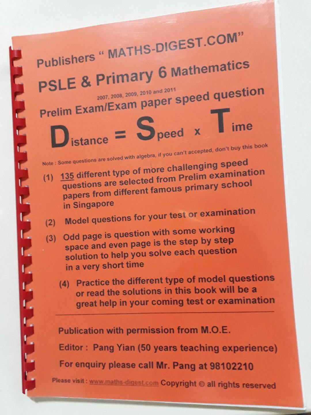 PSLE & P6 Mathematics, Hobbies & Toys, Books & Magazines, Assessment ...