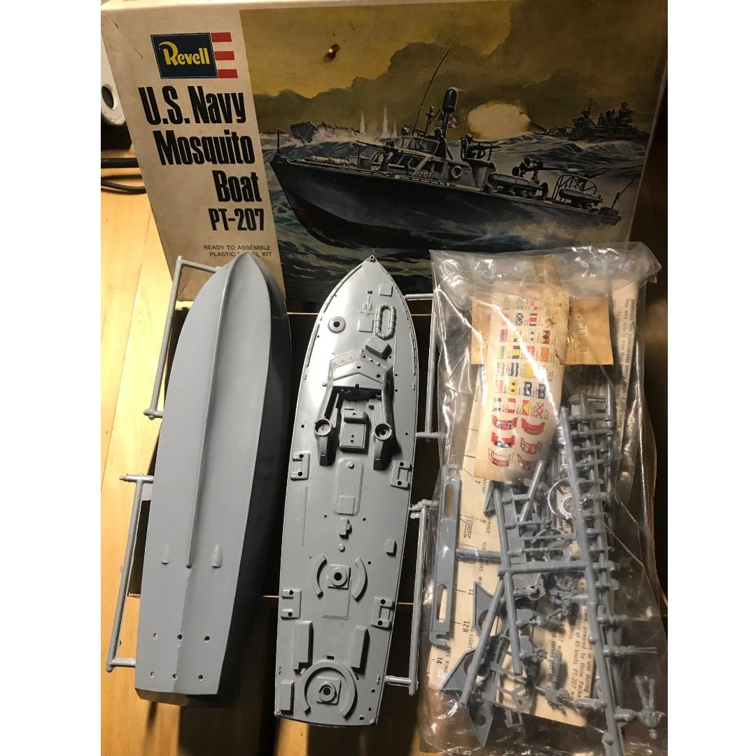 Revell U.S. Navy Mosquito Boat PT-207 Model Kit, Hobbies & Toys, Toys ...