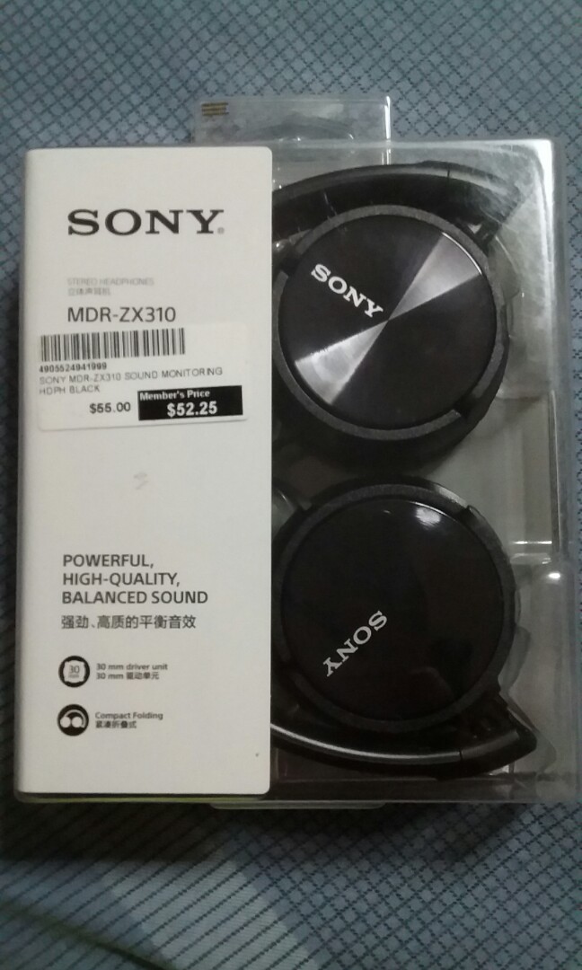 SONY MDR-ZX310, Audio, Headphones & Headsets on Carousell