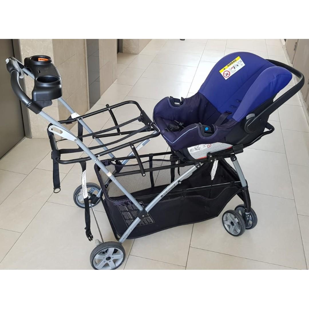 Twin Stroller Frame, Babies & Kids, Going Out, Strollers on Carousell
