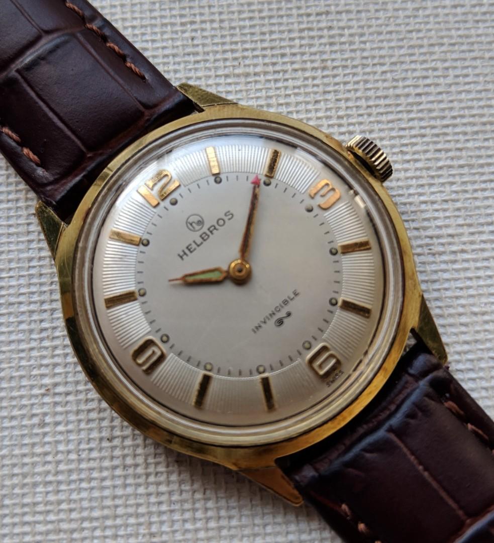 Vintage 1960s Helbros Invincible Series Mechanical Watch, Women's ...
