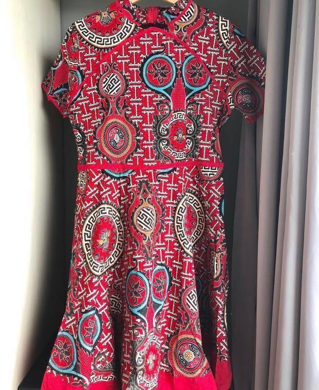 Batik Qipao Cheongsam Val Dress (available Big size), Women's Fashion ...