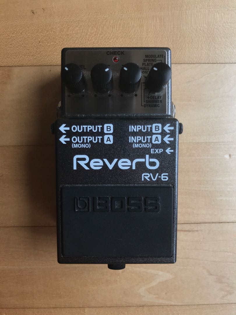 Boss RV6 Digital Reverb Pedal, Hobbies & Toys, Music & Media, Music ...
