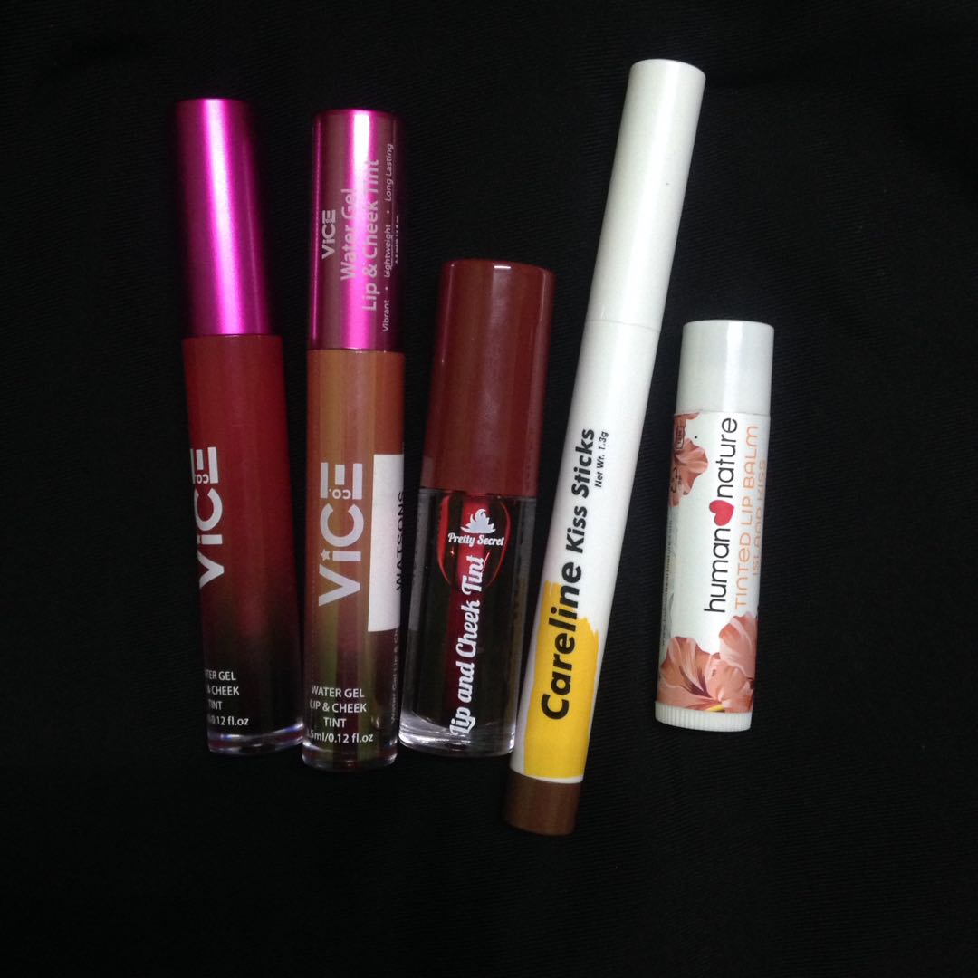 BUNDLE Vice Cosmetics Lip Tint Pretty Secrets Lip Tint Careline Kiss ...