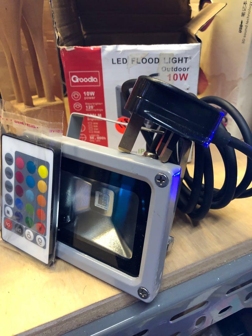 Disco Remote control LED light 10w, Furniture & Home Living, Lighting ...