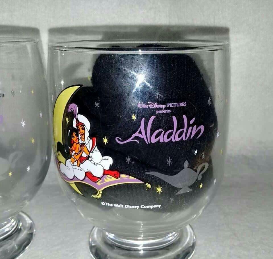 Disney ALADDIN glass/goblet, Furniture & Home Living, Kitchenware ...