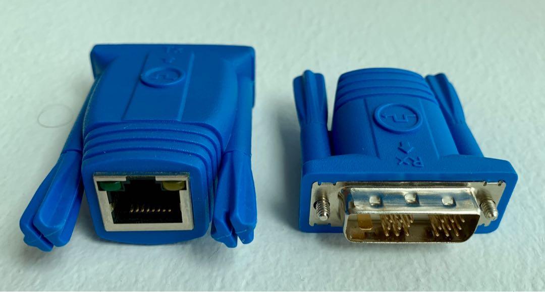 DVI to RJ45 (digital computer video over ethernet) adapter, Computers ...
