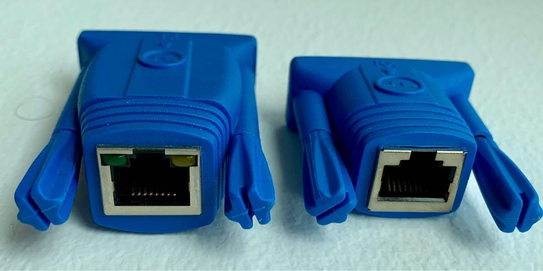 DVI to RJ45 (digital computer video over ethernet) adapter, Computers ...