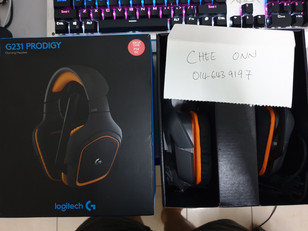 Headphone LOGITECH G231, Video Gaming, Gaming Accessories, Virtual ...