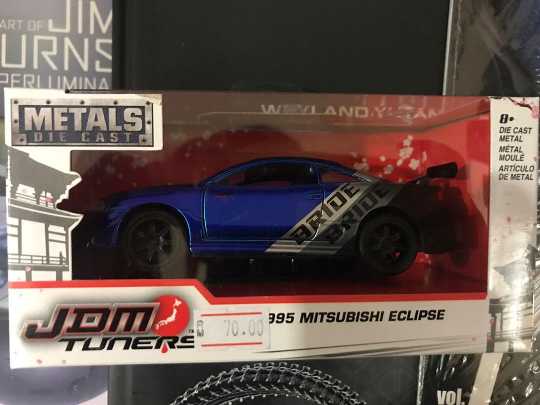 Jada Toys 1/32 JDM Tuners 1995 Mitsubishi Eclipse Diecast Car, Hobbies ...