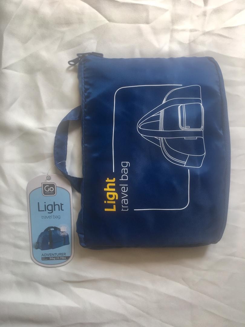 Go Travel Light Foldaway Travel Bag, Blue, Hobbies & Toys, Travel ...