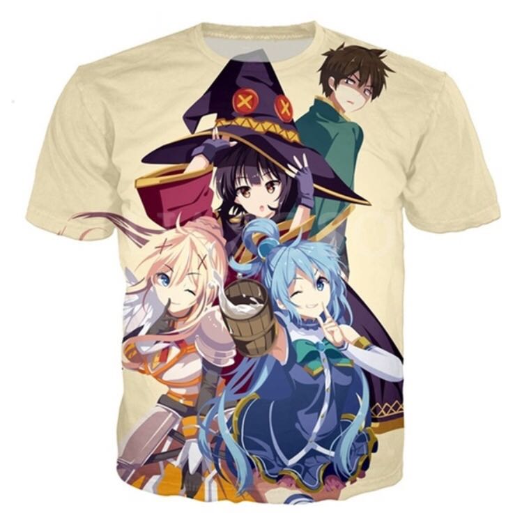 [PO] Unisex Konosuba Guild Team Graphic T-Shirt, Hobbies & Toys ...