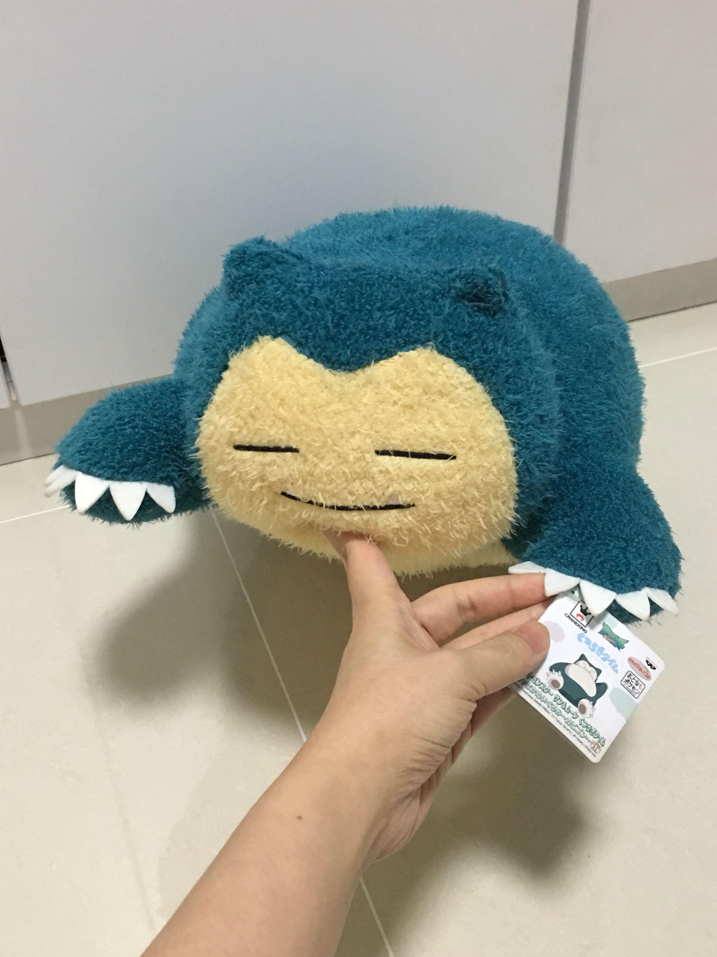 Pokemon Snorlax Lying Down Plush, Hobbies & Toys, Toys & Games on Carousell