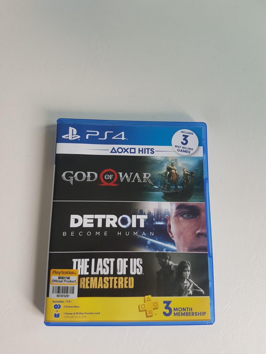 PS4 GOD OF WAR/DETROIT BECOME HUMAN, Video Gaming, Video Games ...