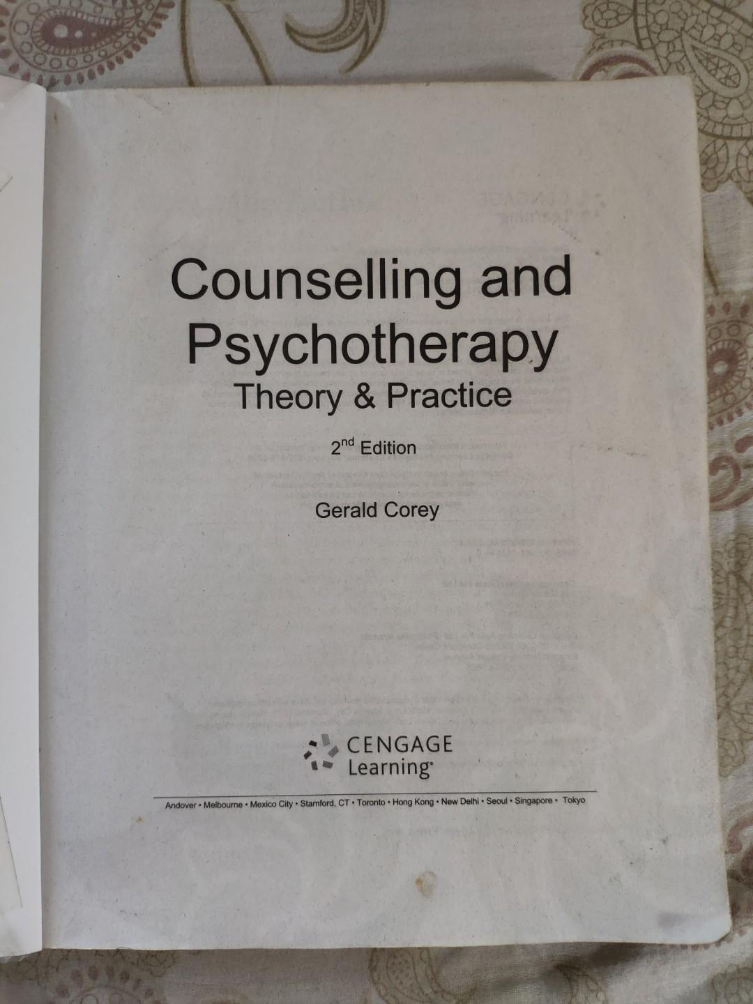 Psychology textbook - Counseling and Psychotherapy by Gerald Corey ...