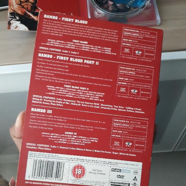 Rambo Box Set DVD, Hobbies & Toys, Music & Media, CDs & DVDs on Carousell