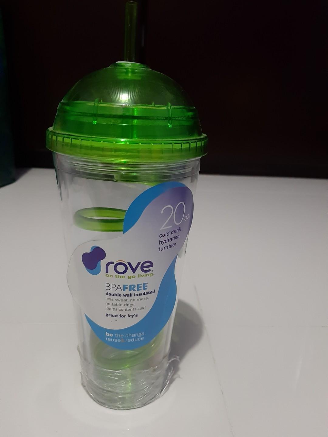 Rove tumbler with straw, Furniture & Home Living, Kitchenware ...