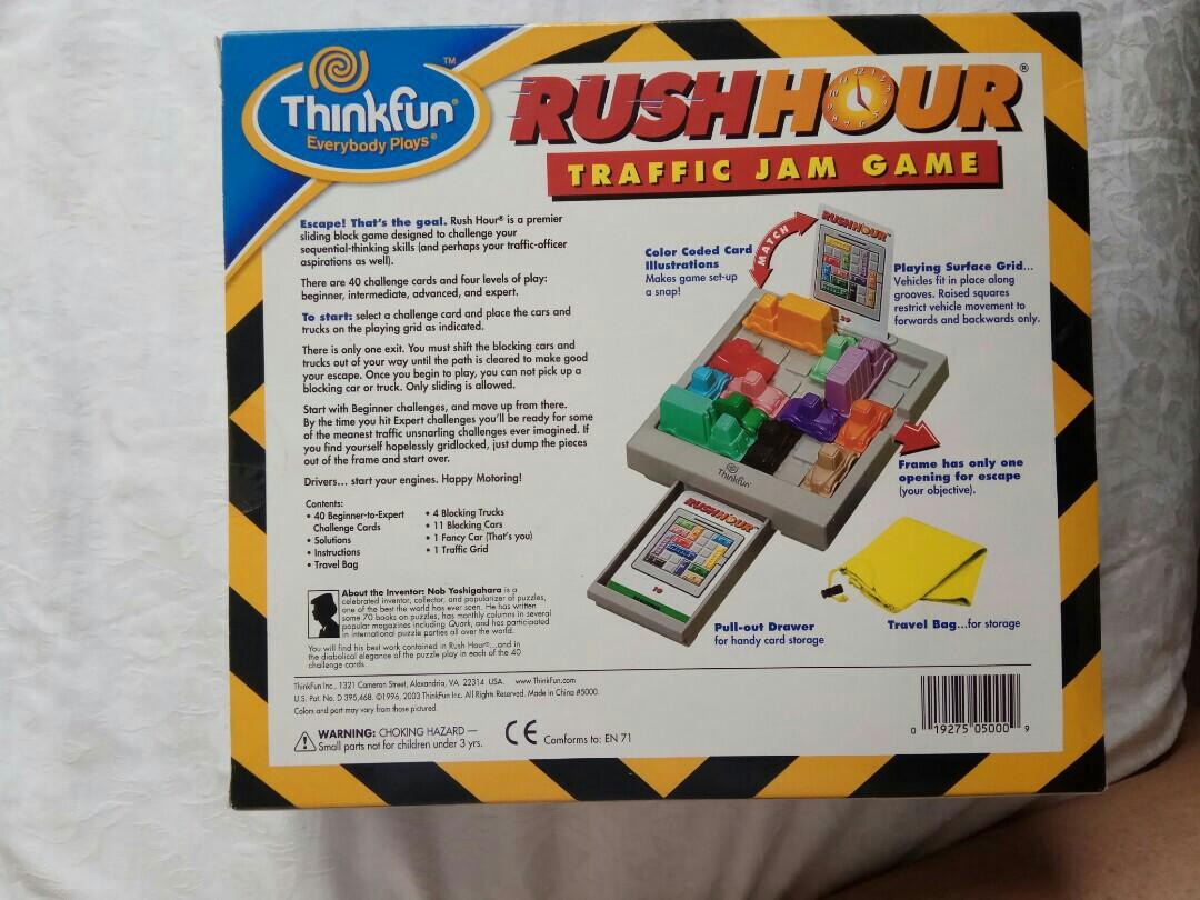 Rush Hour Traffic Jam Board Game, Hobbies & Toys, Toys & Games on Carousell