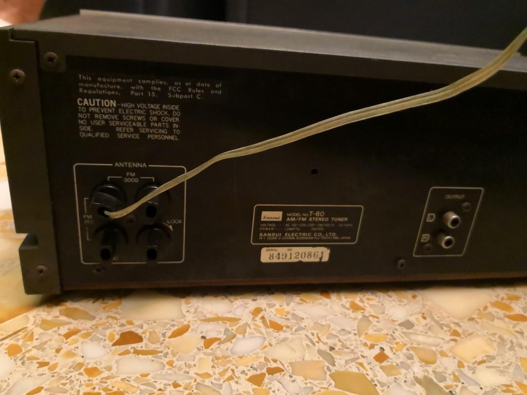 Sansui T-60 AM/FM Stereo Tuner, Audio, Other Audio Equipment on Carousell