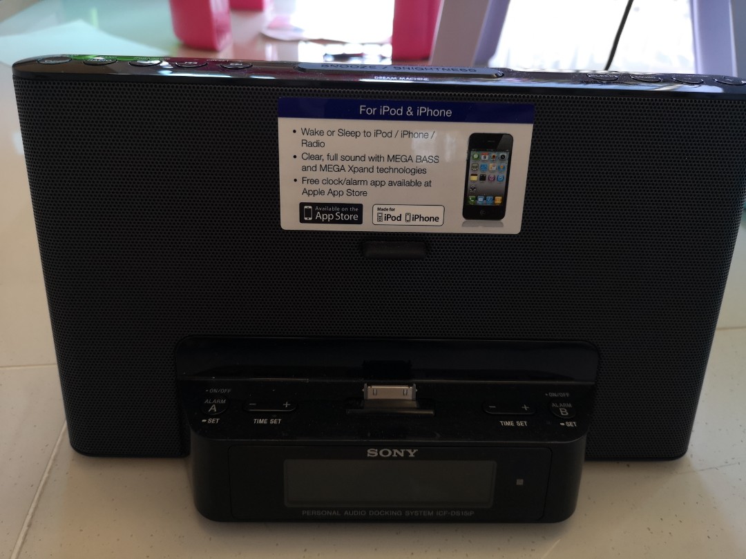 Sony Iphone Dock with Radio and Alarm, Audio, Portable Music Players on ...