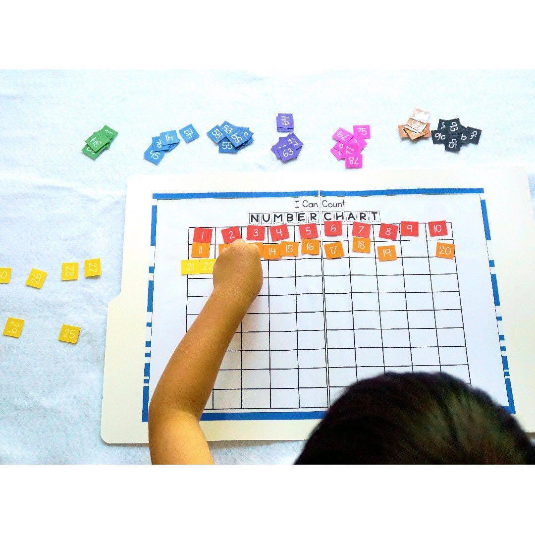 100 Number Chart - File Folder Activity, Hobbies & Toys, Toys & Games ...