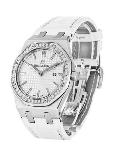 Audemars Piguet Royal Oak in Steel and Diamond Bezel (Ladies) Lowest ...