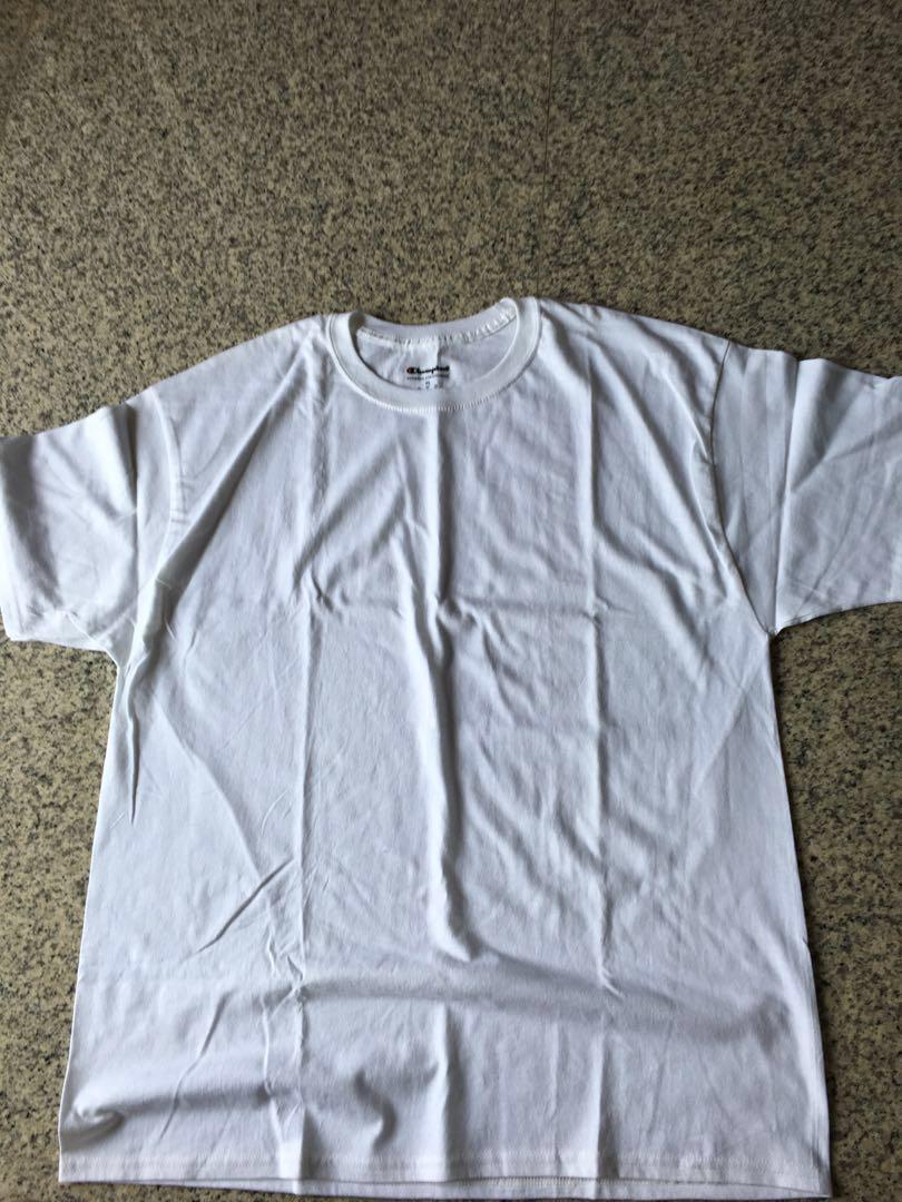 Authentic Champion Classic White Tee XL, Men's Fashion, Tops & Sets ...