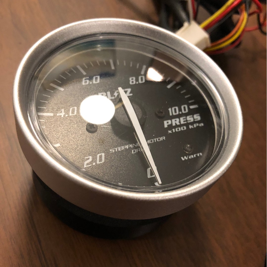 BLITZ Racing Meter SD Red 60mm Oil Pressure Gauge, Car Accessories ...