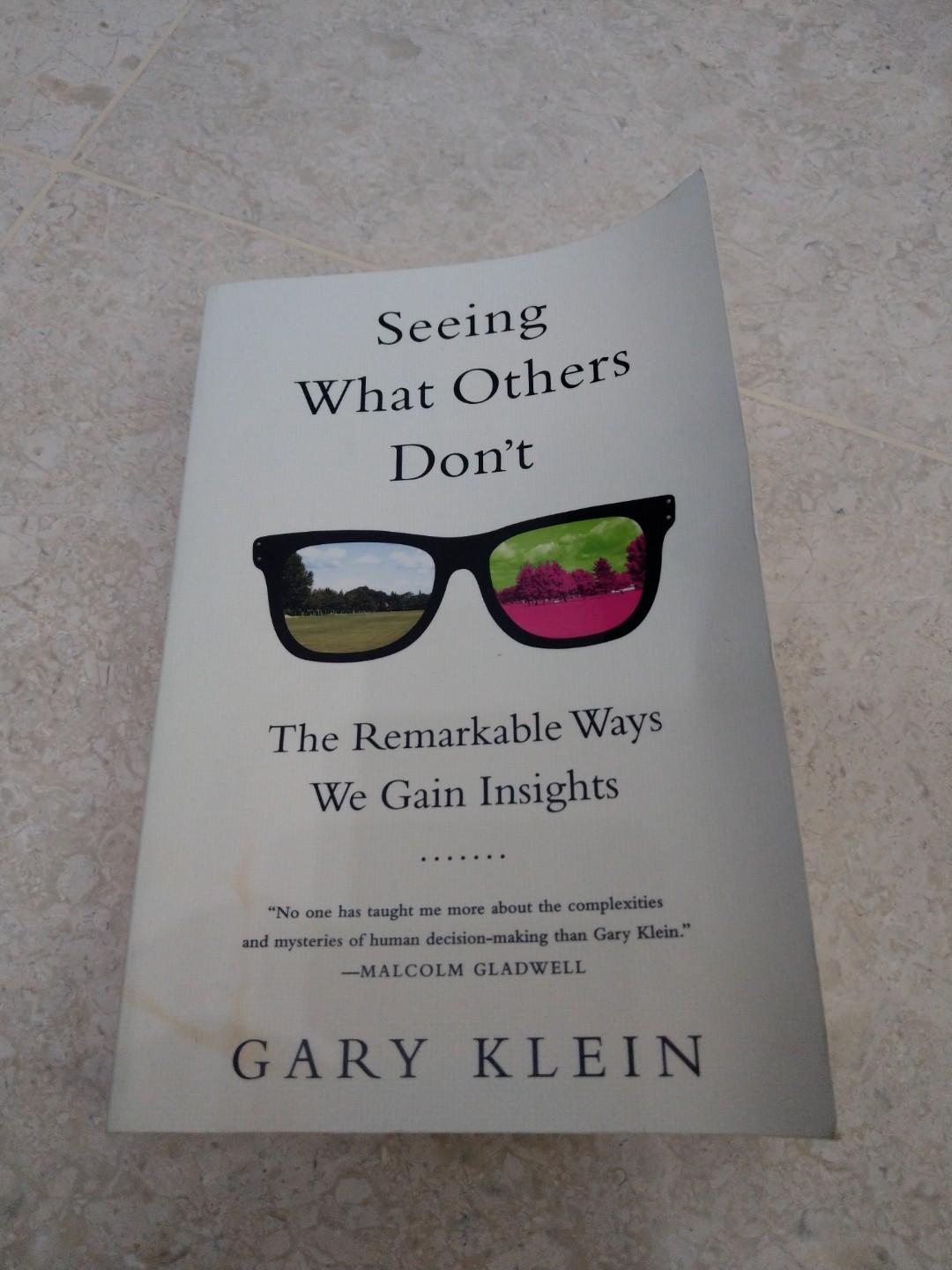 Book- Gary Klein, Seeing What Others Don't, Hobbies & Toys, Books ...