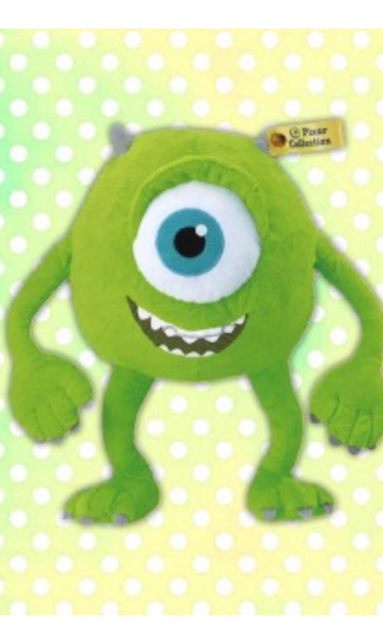 Disney Pixar Mega Jumbo Plushy Mike Wazowski Plushie Toy, Hobbies ...