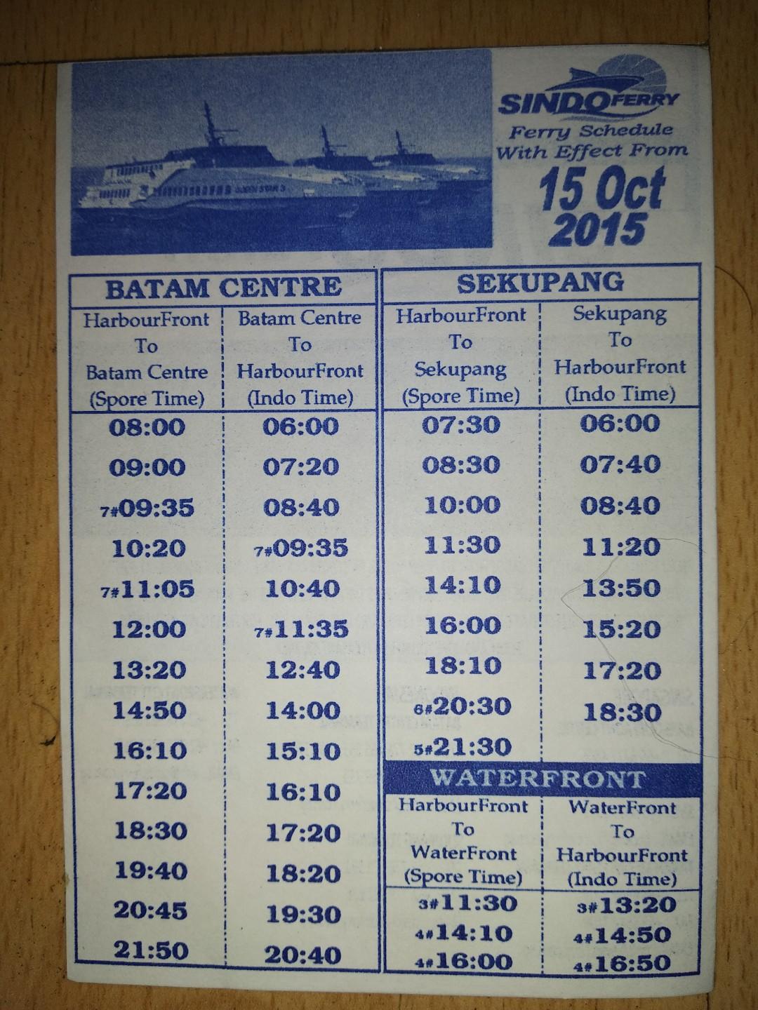 Batam Ferry Ticket All Tax Included, Tickets & Vouchers, Local ...